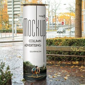Free Column Advertising MockUp - Country4k