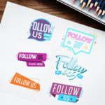 Free Follow Us Banner Vector Set - Country4k