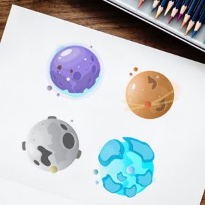 Free Planet Vector Set - Country4k