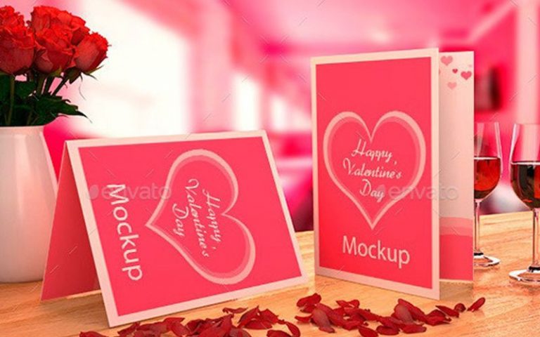20 Premium and Free Valentine's Day Mockup in PSD - Country4k
