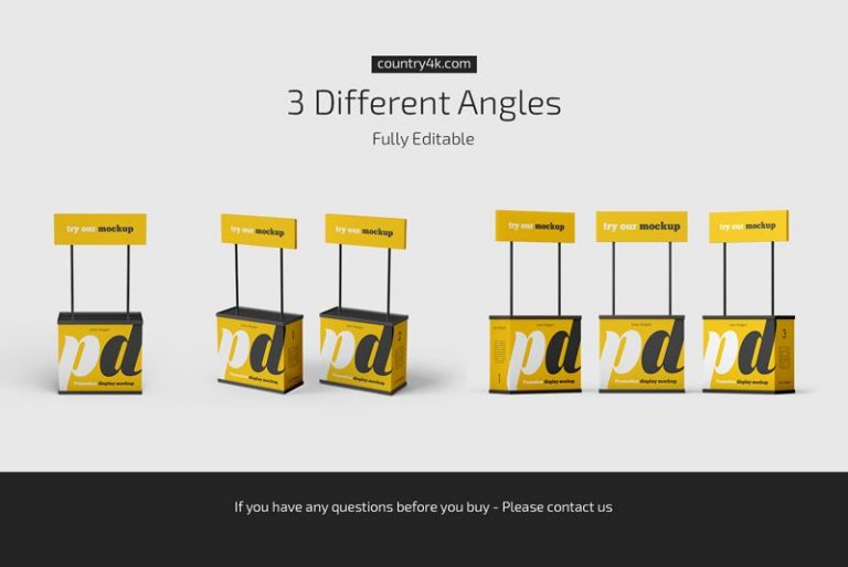 Promotion Display Mockup Set - Country4k