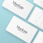 Free Rounded Business Card Mockup - Country4k