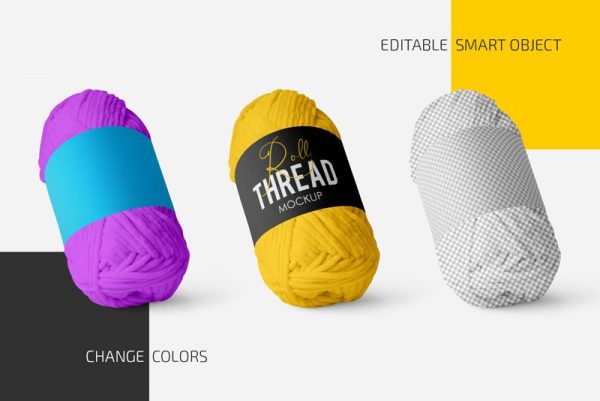 Thread Roll Mockup Set - Country4k