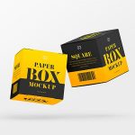 Paper Box Mockup Set - Country4k