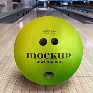Bowling Ball - 2 Free Mockups PSD - Country4k