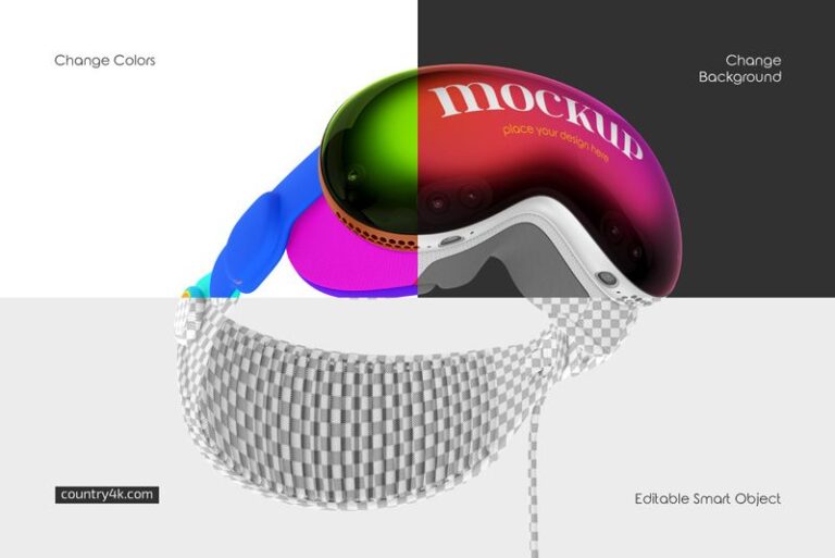 Apple Vision Pro Mockup Set - Country4k