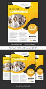 Free Conference Flyer PSD Template - Country4k