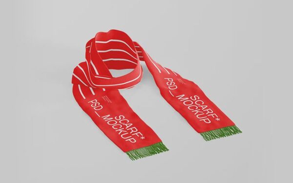 20 Premium and Free Fan Scarf Mockup in PSD - Country4k