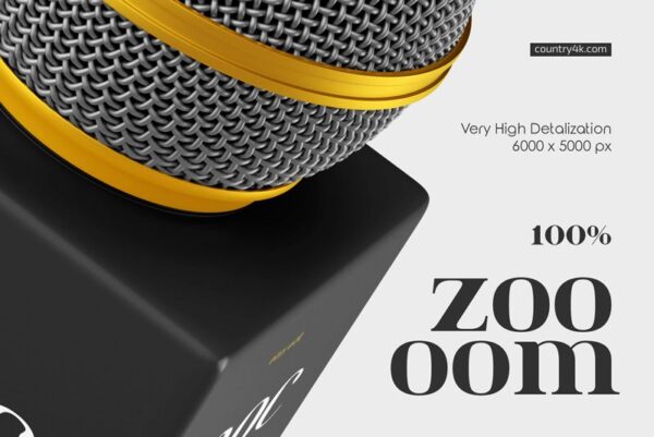 Microphone Mockup Set - Country4k