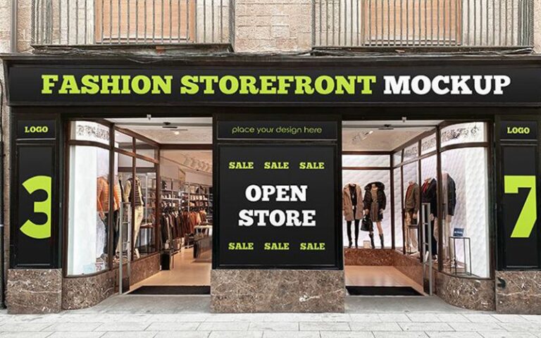 40 Premium and Free Facade and Storefront Mockup in PSD - Country4k