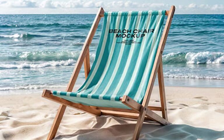15 Premium and Free Beach Chair Mockup in PSD - Country4k