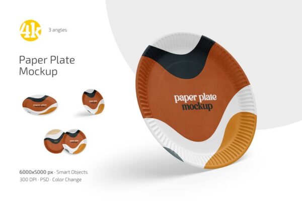 Paper Plate Mockup Set - Country4k