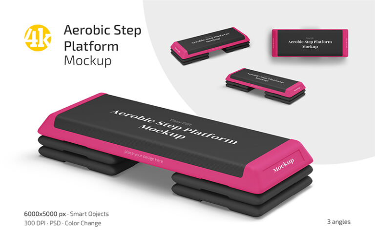 Aerobic Step Platform Mockup Set - Country4k